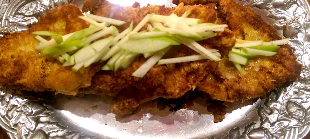 Pork Schnitzel with Sautéed Swiss Chard and Walnuts | A Menu For You